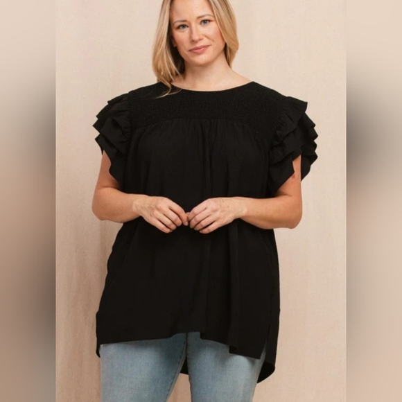 ODDY | Tops | Nwt Oddy Total Appeal Ruffled Tiered Top | Poshmark